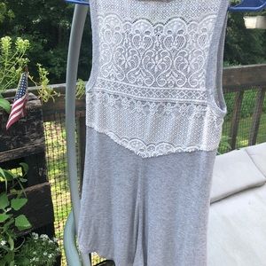Rewind | Tops | Lace Back High Low Tank | Poshmark